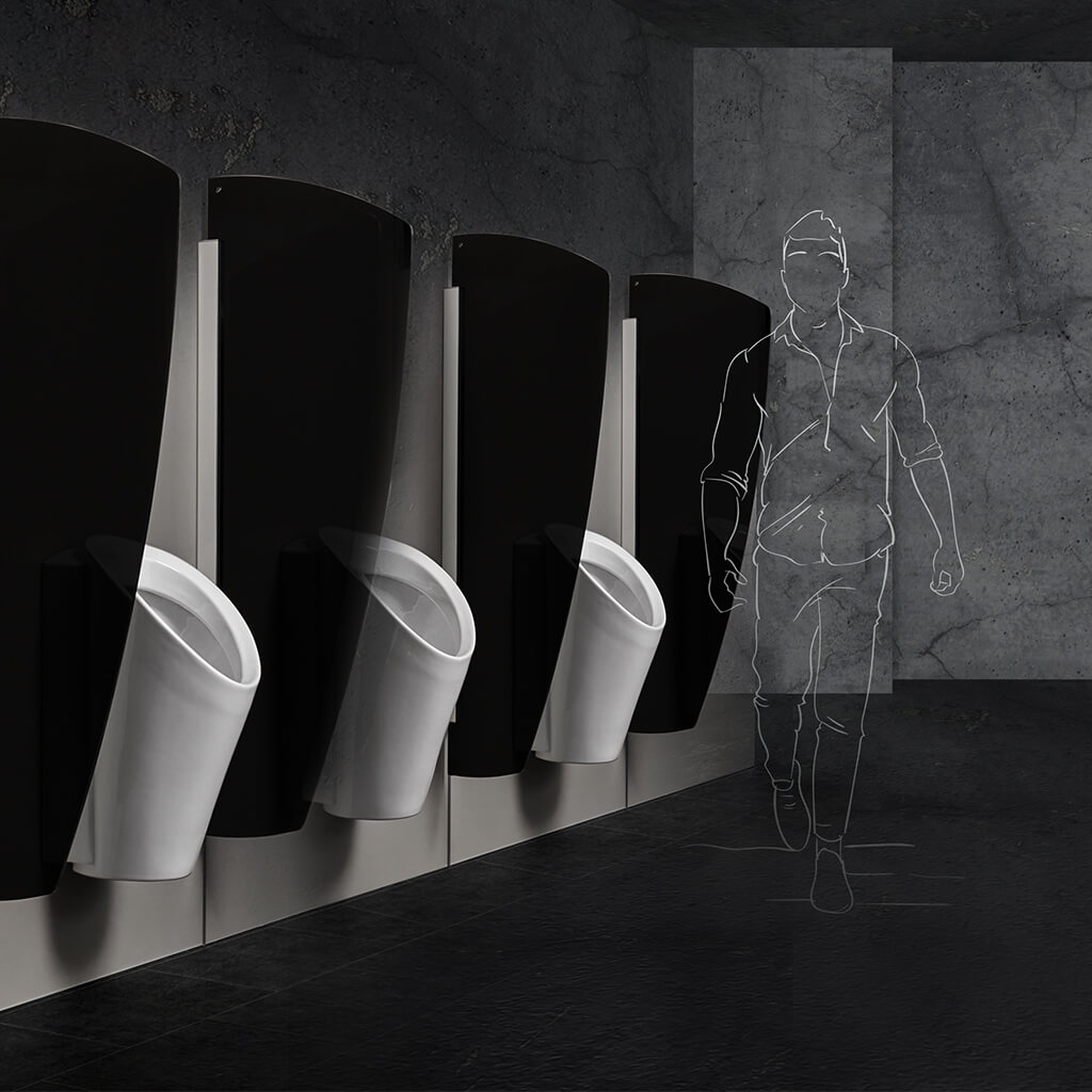 PALME URINAL-TRENNWAND - FÜR MEHR PRIVATSPHÄRE